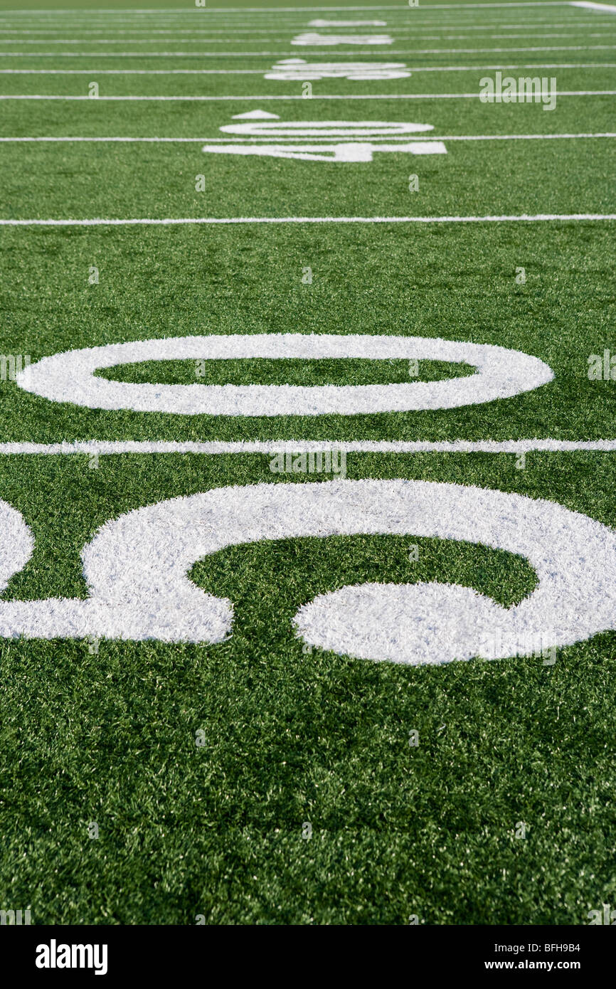 Detail of American Football Field Stock Photo - Alamy