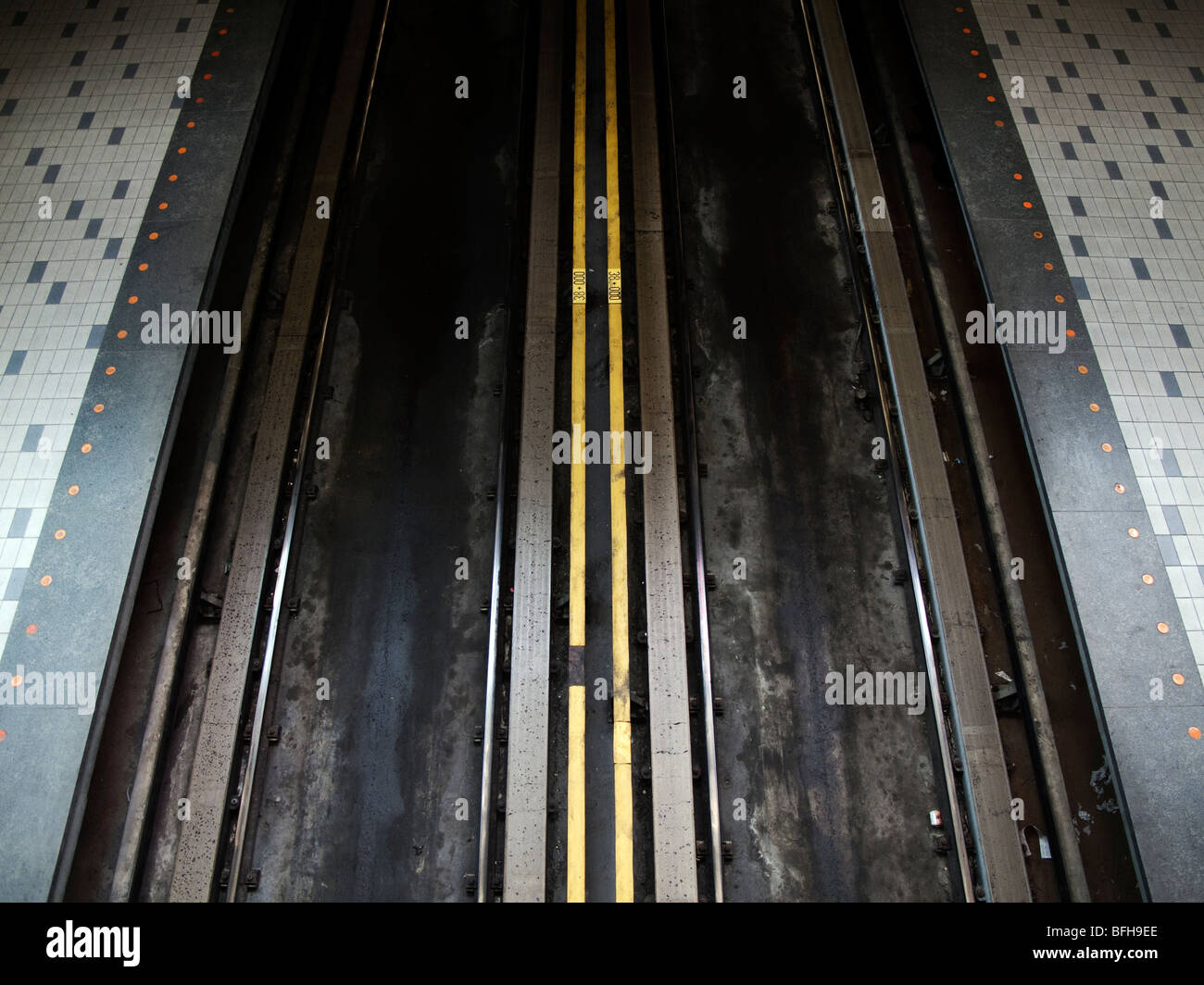 aerial detail of the underground metro tracks Stock Photo - Alamy