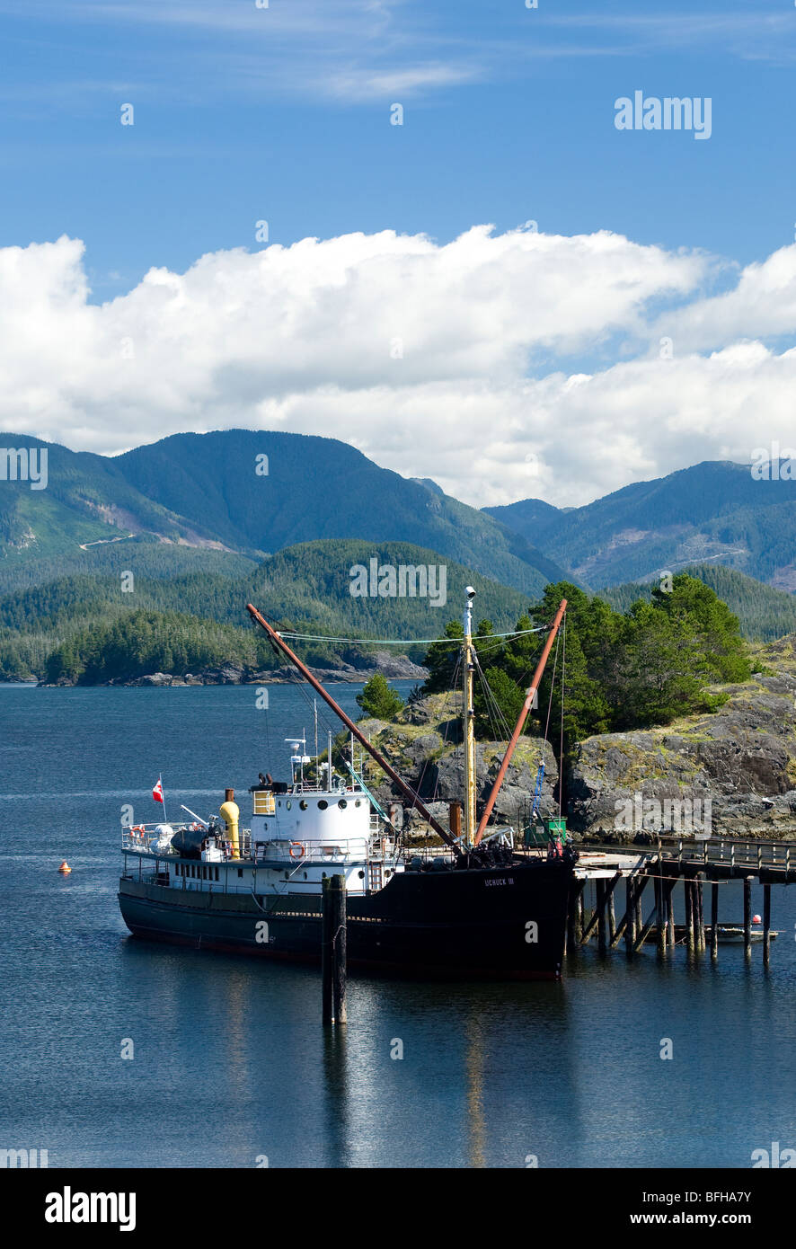 The MV Uchuck at rest in Friendly Cove, Northern Vancouver Island ...