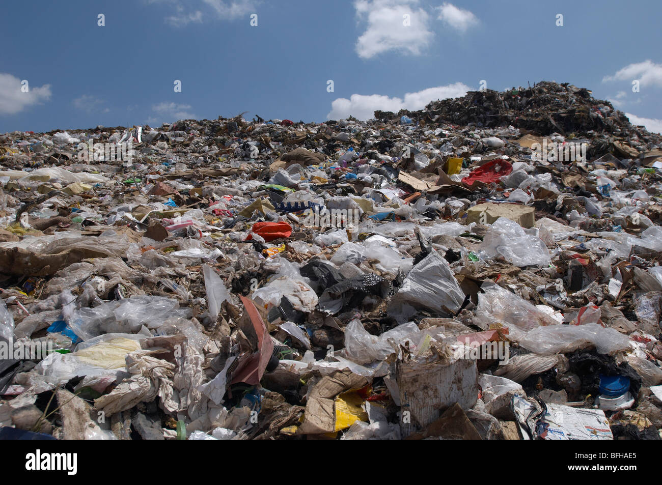 Waste at landfill site Stock Photo - Alamy
