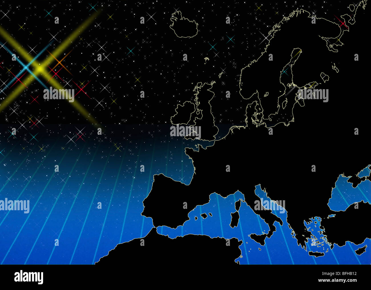 Map of Europe Stock Photo - Alamy