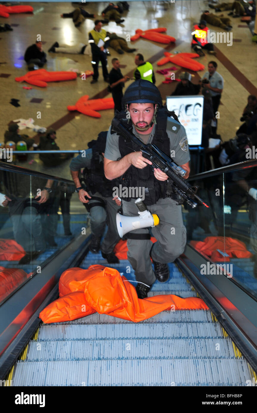 Israel, Haifa Israeli security forces and rescue personnel attend an ...