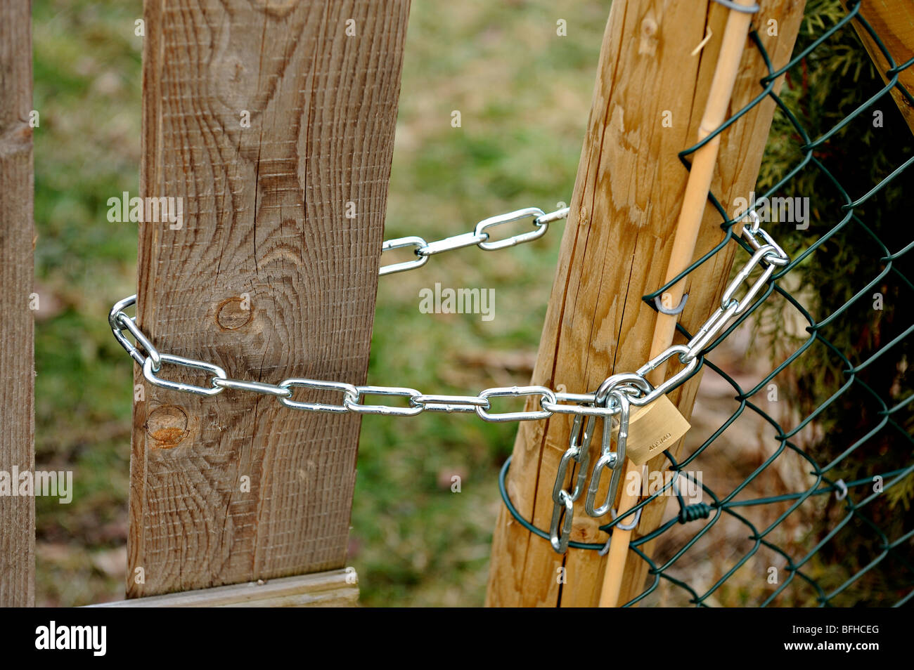 closed garden gate Stock Photo - Alamy