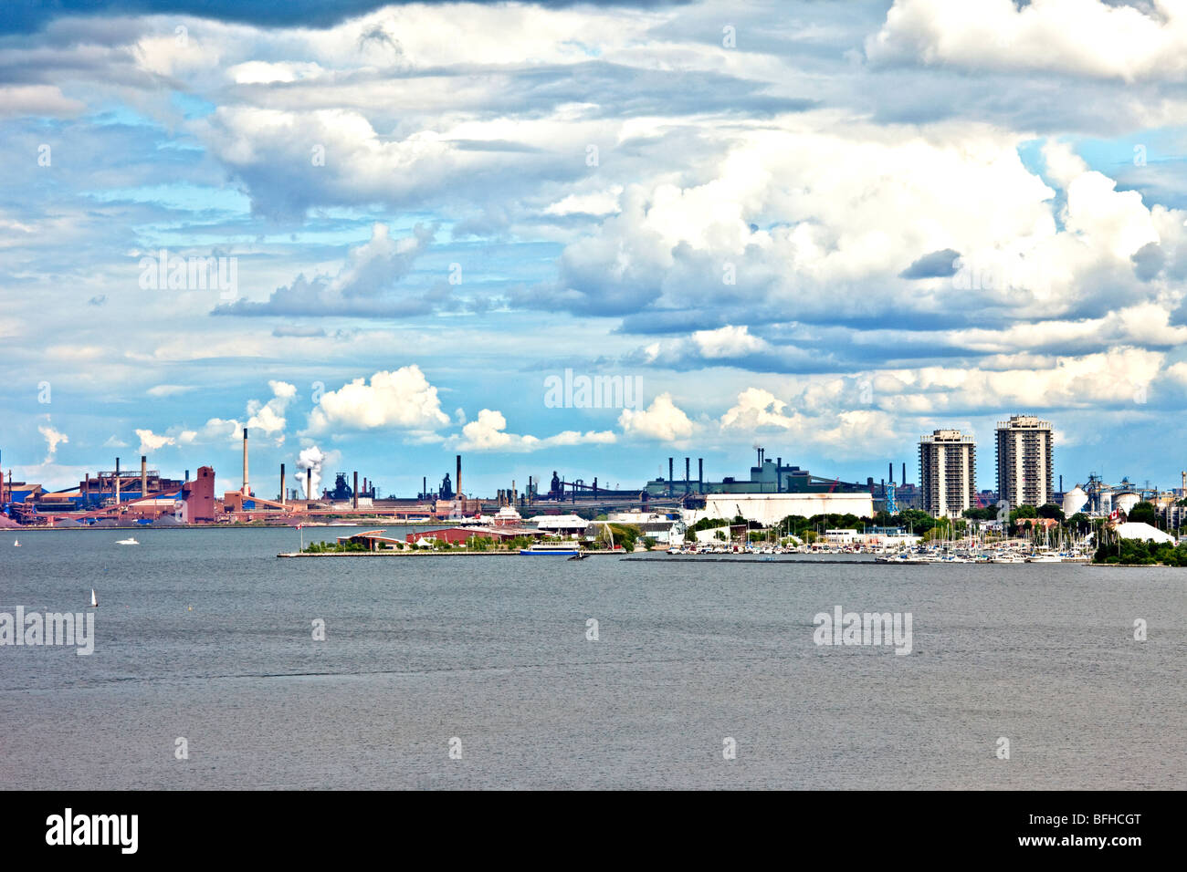 Steel Plants and Downtown Hamilton, Ontario, Canada Stock Photo - Alamy