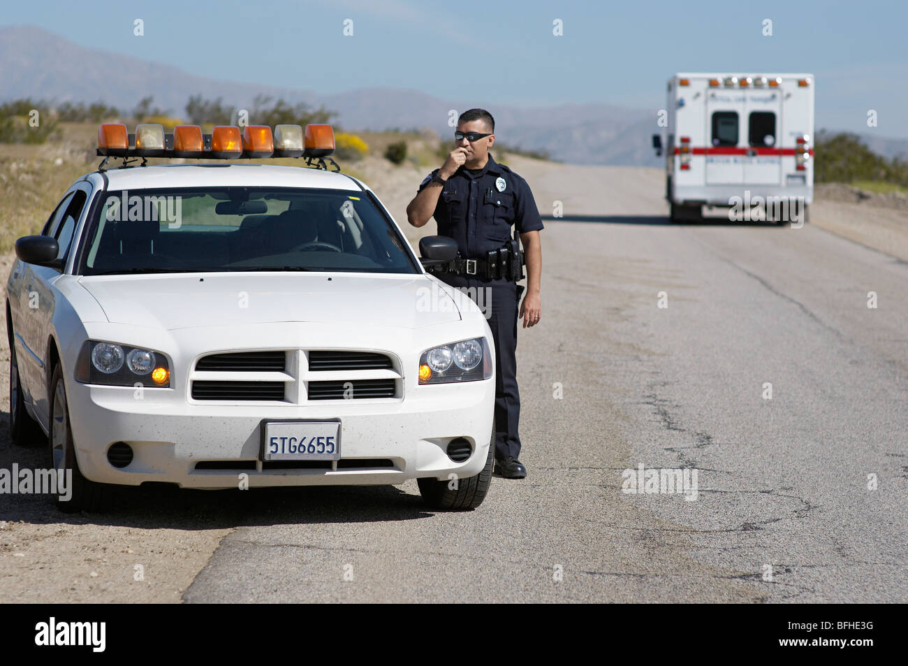 Police radio police car hi-res stock photography and images - Alamy
