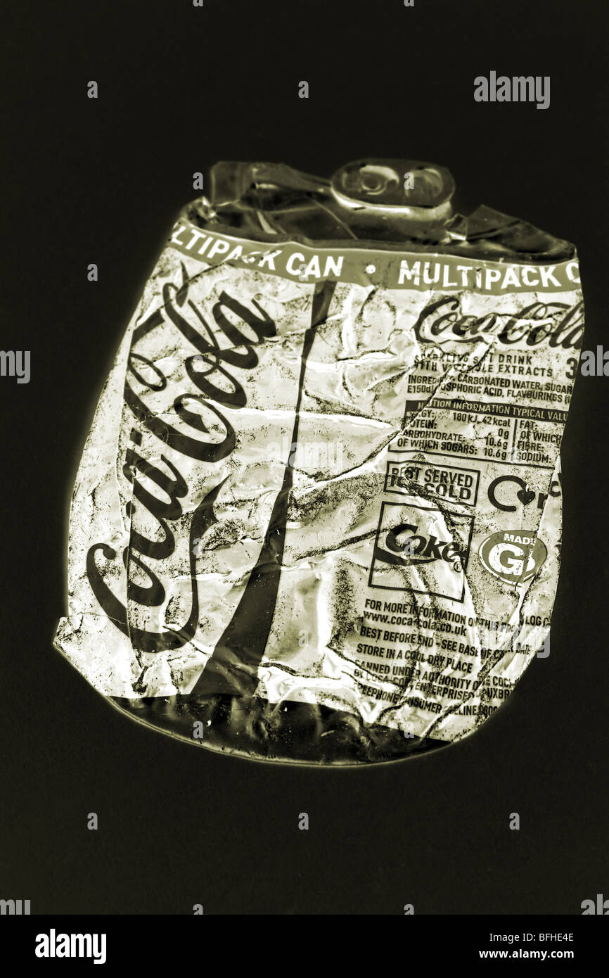 Crushed coke tin hi-res stock photography and images - Alamy