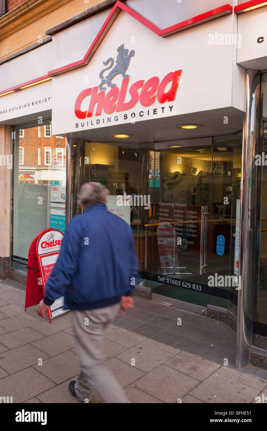 The Chelsea building society in Norwich,Norfolk,Uk Stock Photo - Alamy