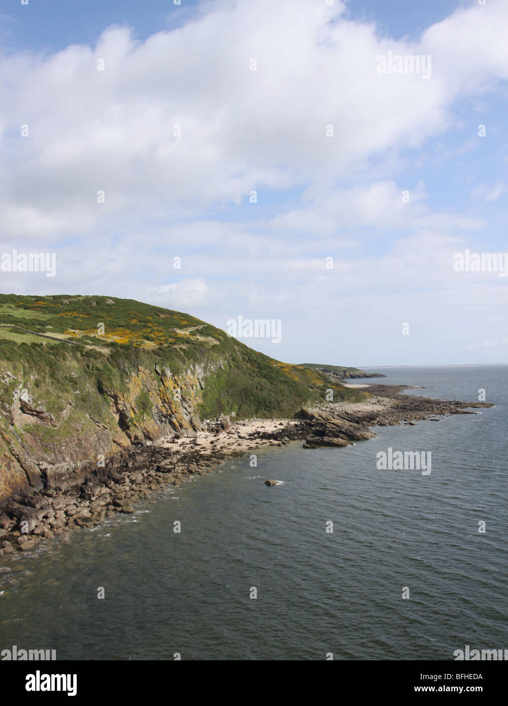 cliffs viewed from Castlehill point near Rockcliffe, Dumfries and ...