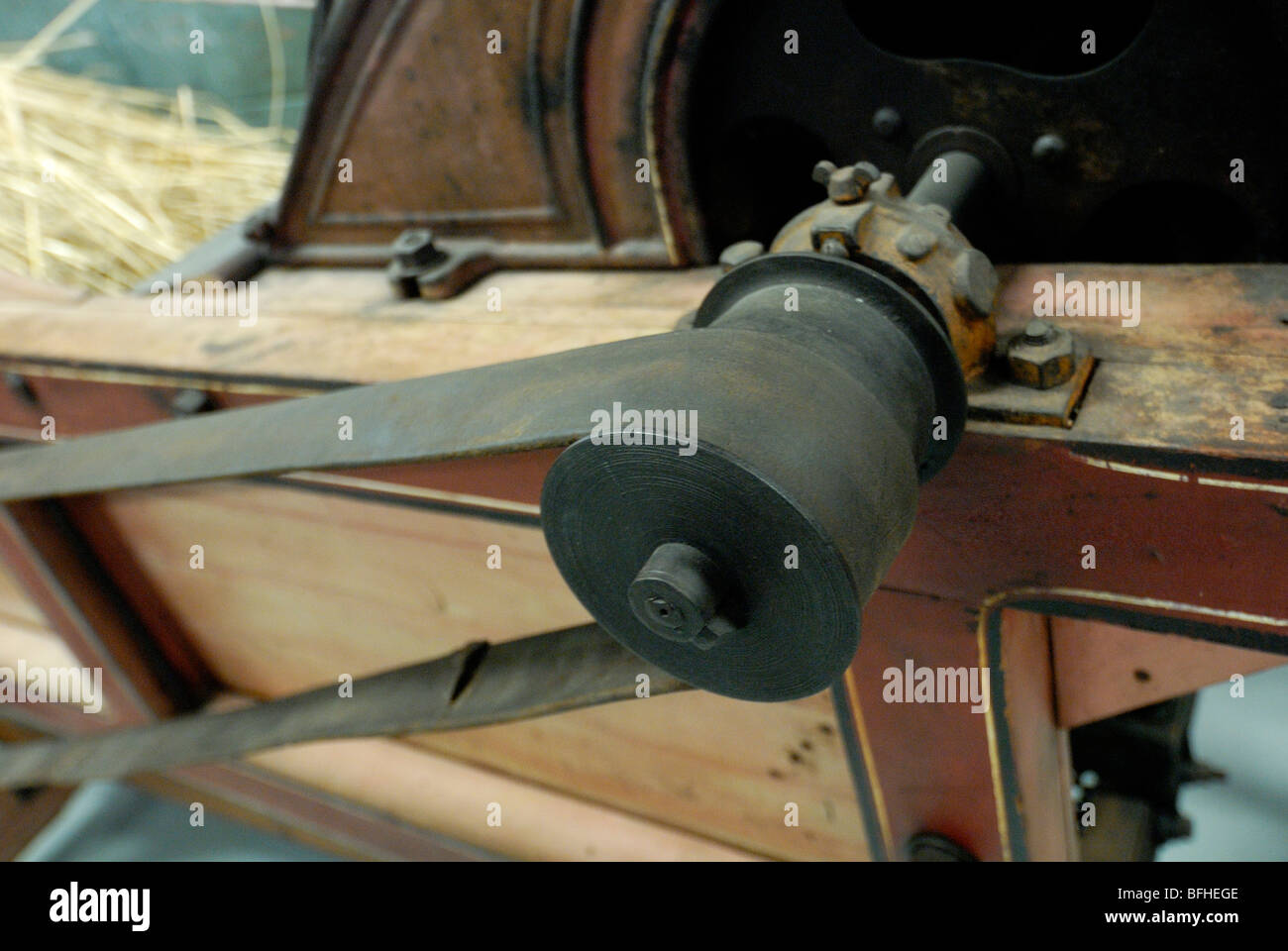 Vintage tractor engine close up Stock Photo - Alamy