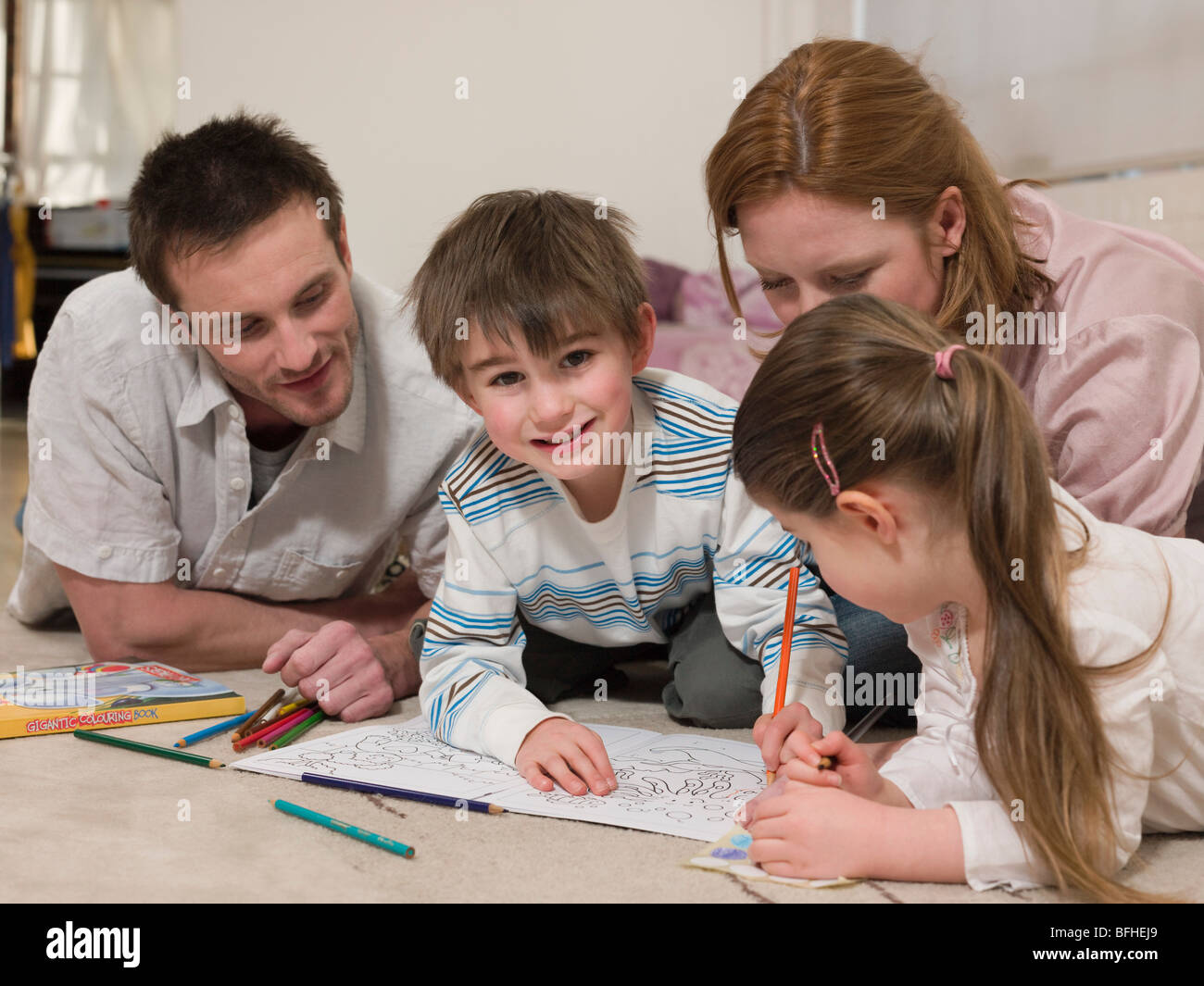 Kids Coloring Together