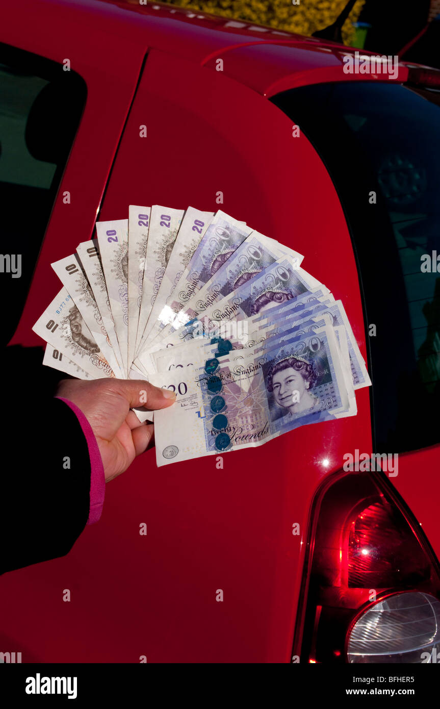 europe, uk, england, money fan car Stock Photo - Alamy