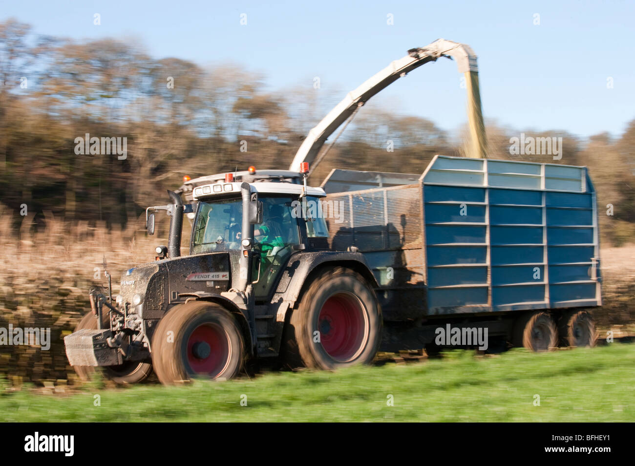 Harvesting Maize silage using a Claas 970 self propelled forage ...