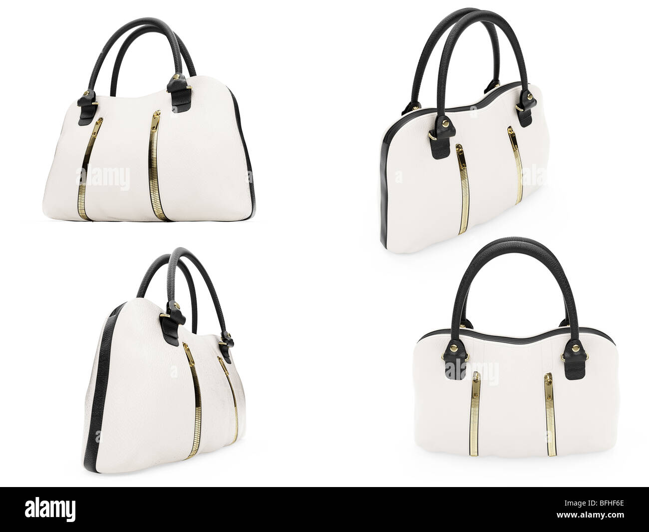 Isolated collection of handbags over white background Stock Photo - Alamy