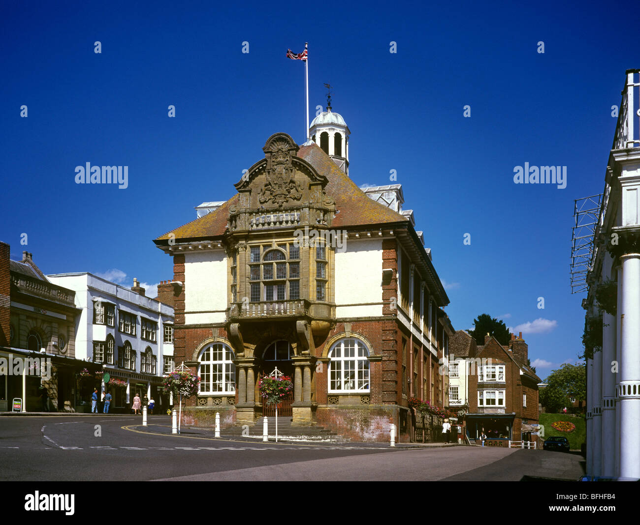 UK, England, Wiltshire, Marlborough, Town Hall Stock Photo - Alamy