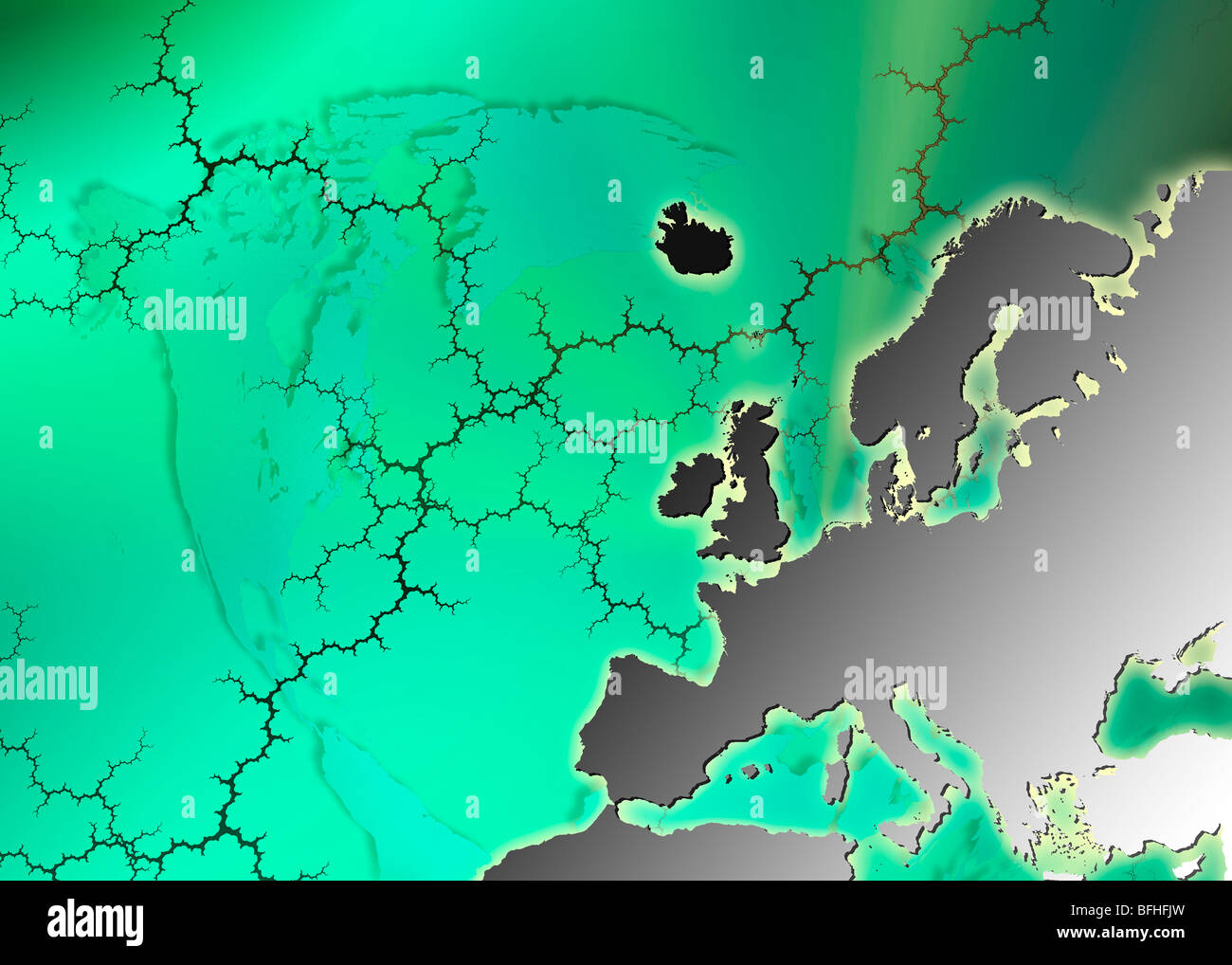 Map of Europe Stock Photo - Alamy