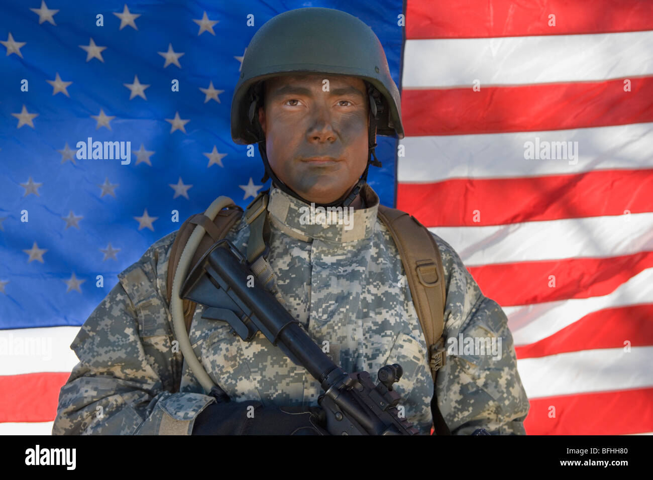 Portrait of US army soldier Stock Photo - Alamy