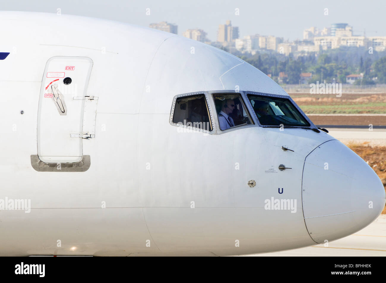 Israel, Ben-Gurion international Airport passenger jet ready for ...