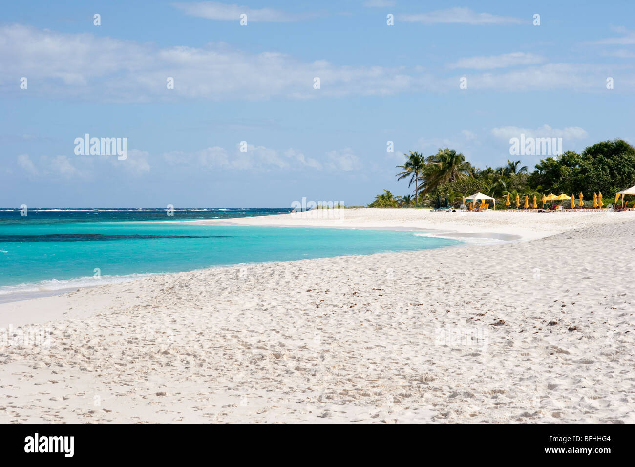 White Sand Beach at Shoal Bay (East) on Anguilla, West Indies Stock ...