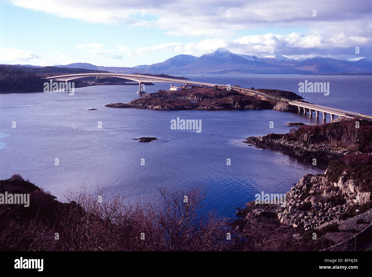 The Skye Bridge A87 road bridge to the isle of skye scotland Stock ...