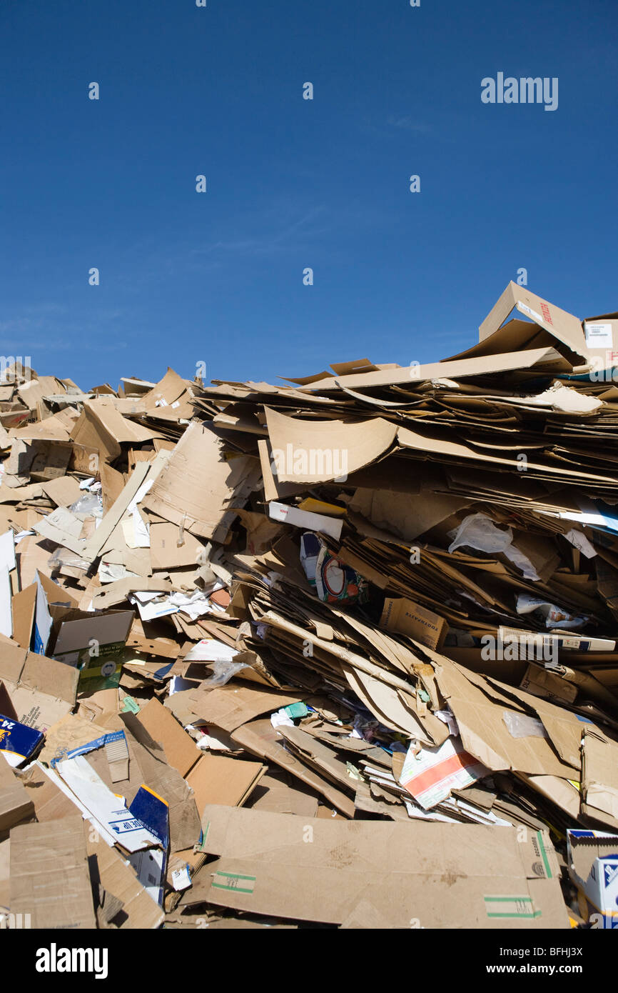 Pile of cardboard boxes Stock Photo - Alamy