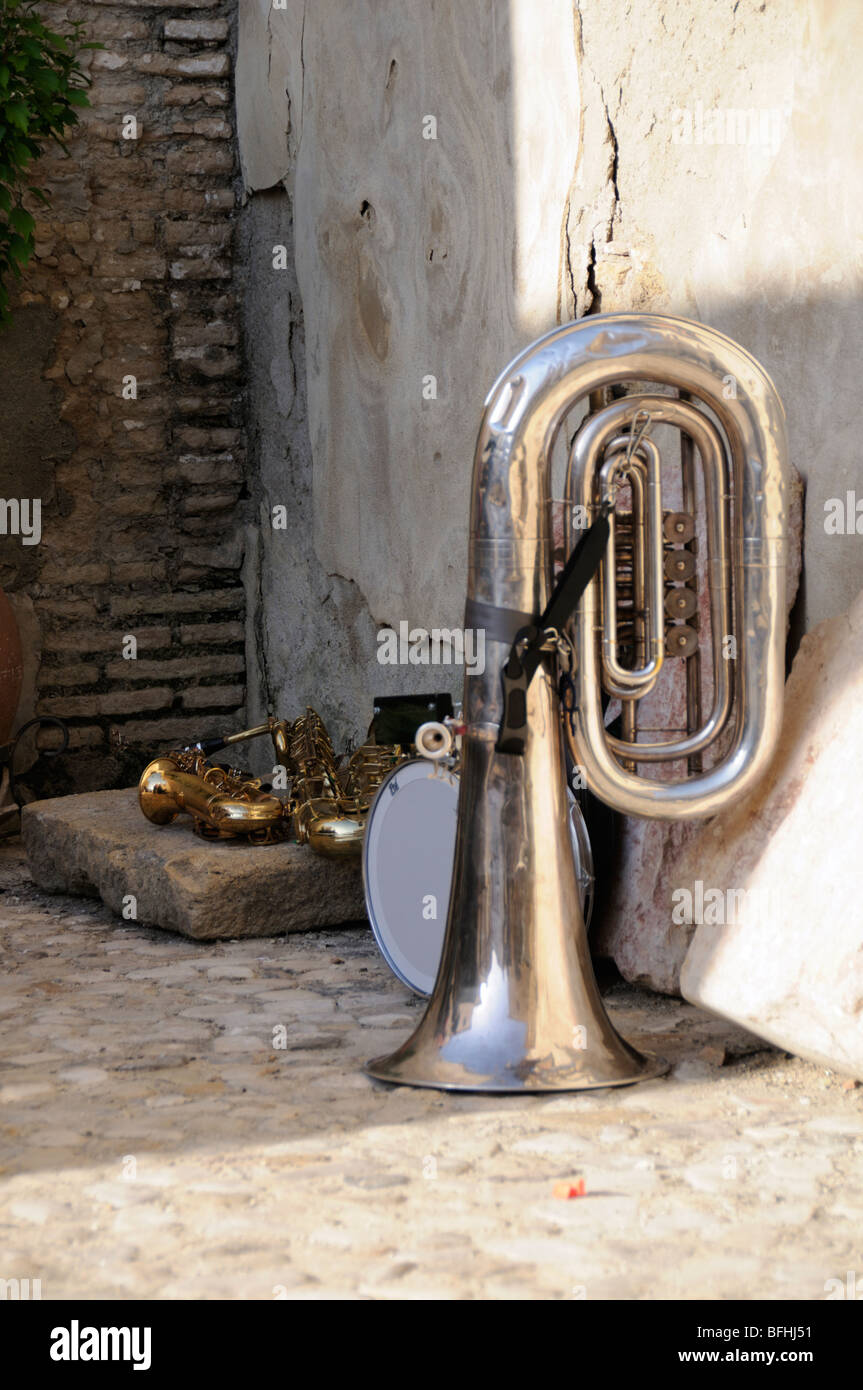 Musical instruments image Stock Photo - Alamy