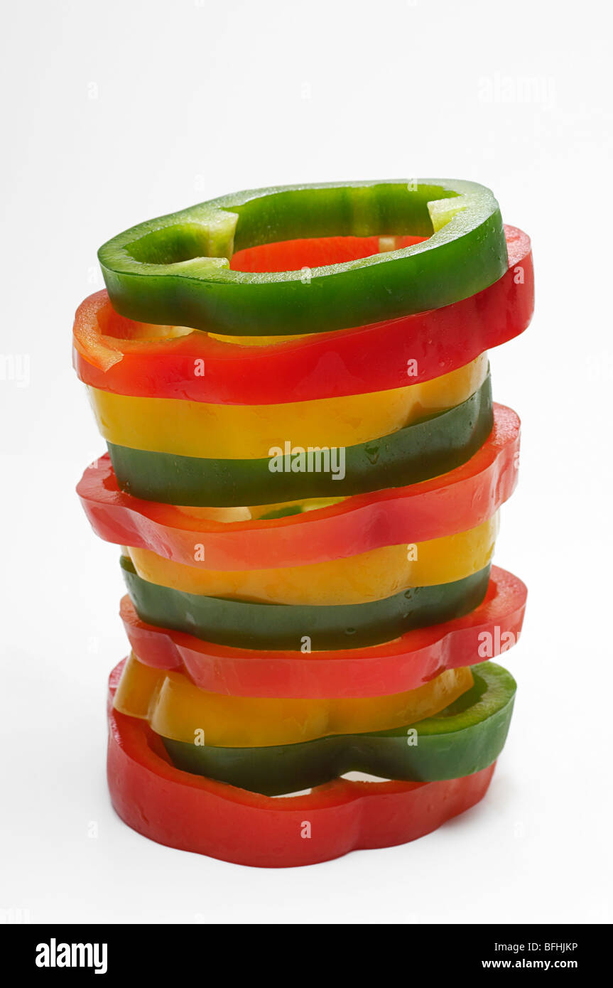 Bell pepper stacked hi-res stock photography and images - Alamy