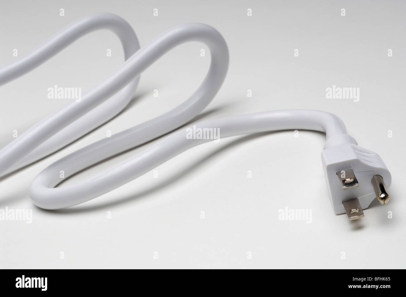 White power cord Stock Photo - Alamy