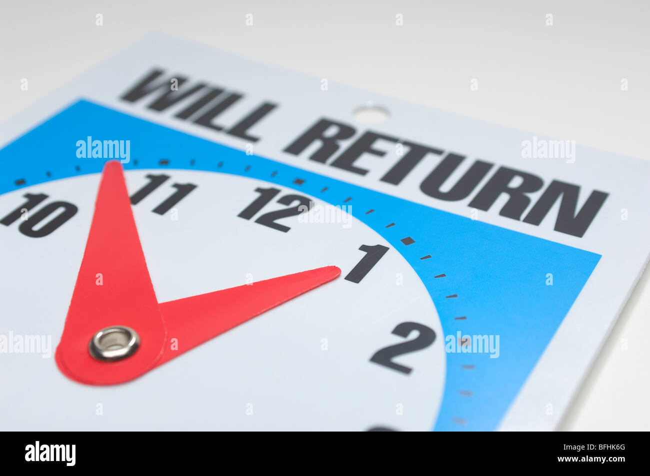 Will return clock, close-up Stock Photo - Alamy