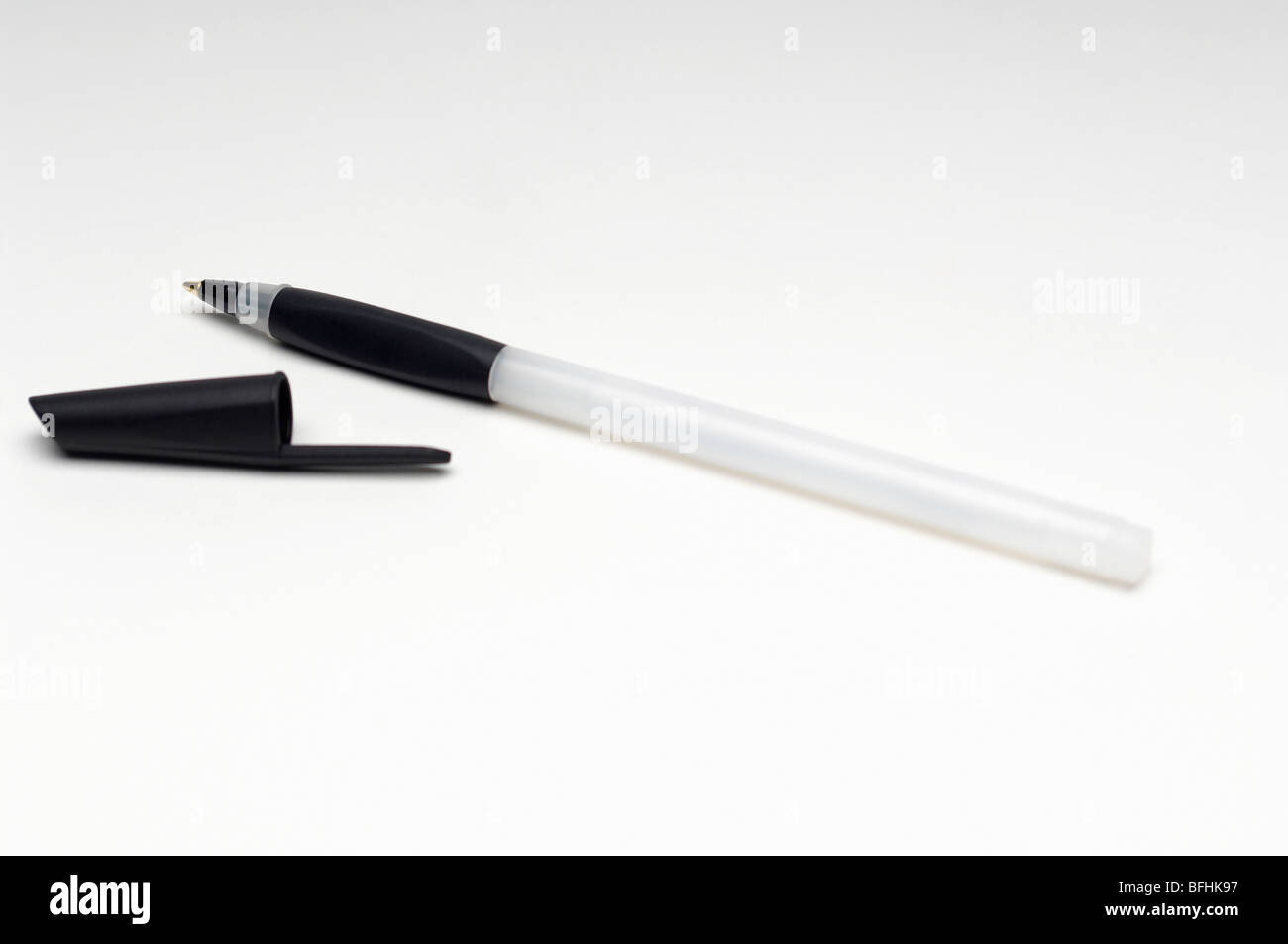 Ballpoint pen on white background Stock Photo - Alamy