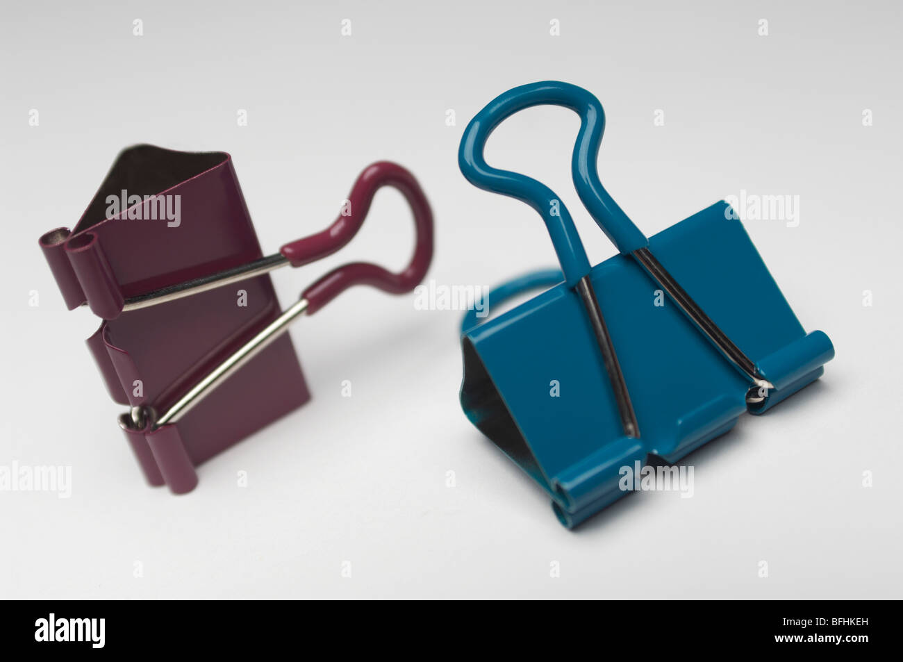 Two binder clips Stock Photo - Alamy