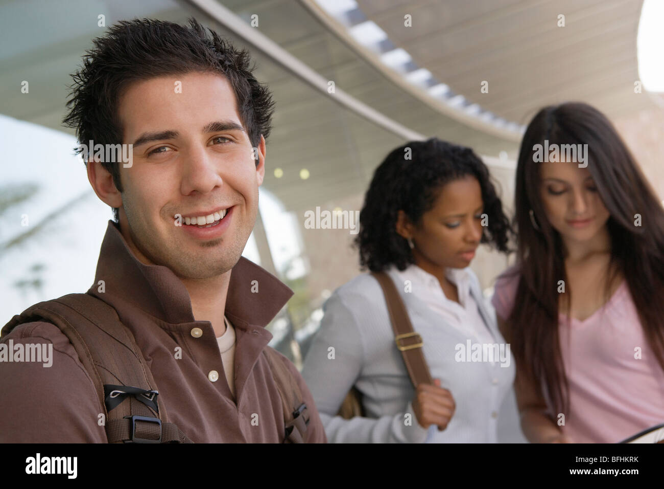 Students smiling in hallway at school, portrait Stock Photo - Alamy