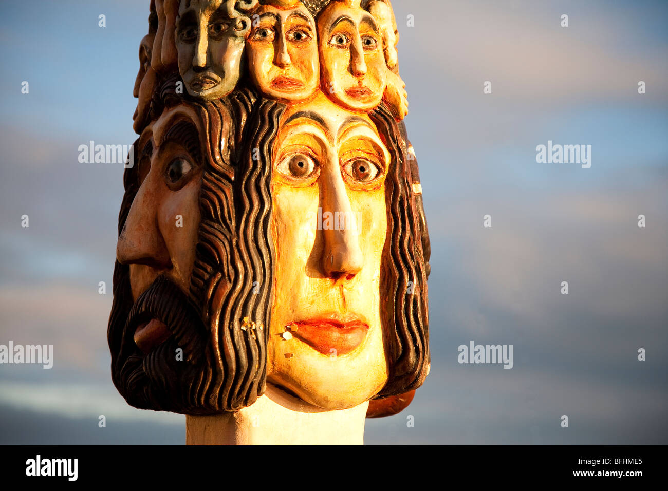 Totem Statue,Lower Largo,Fife,Scotland Stock Photo - Alamy