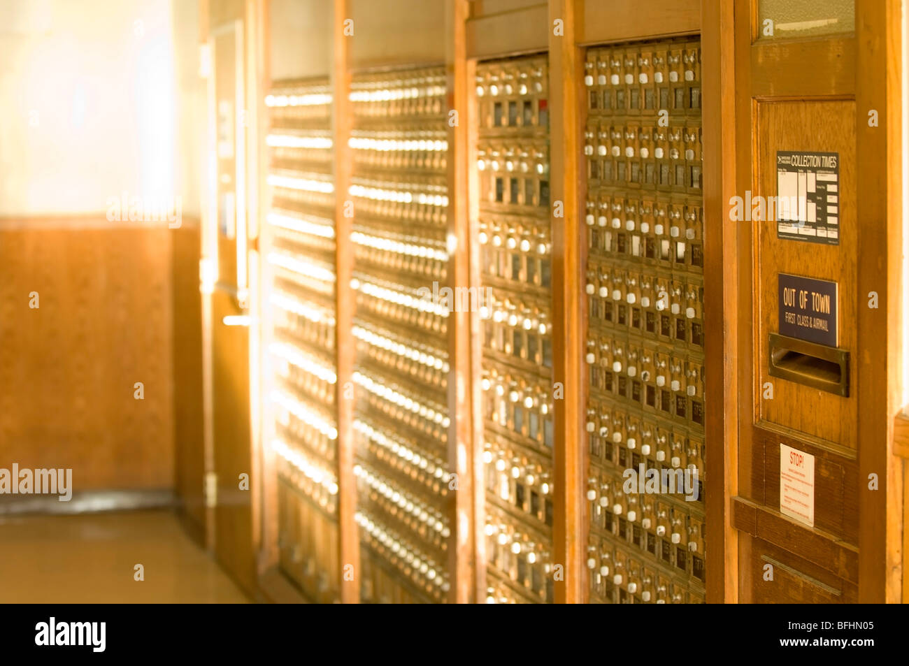 Mailbox / post office boxes for individuals and businesses Stock Photo ...