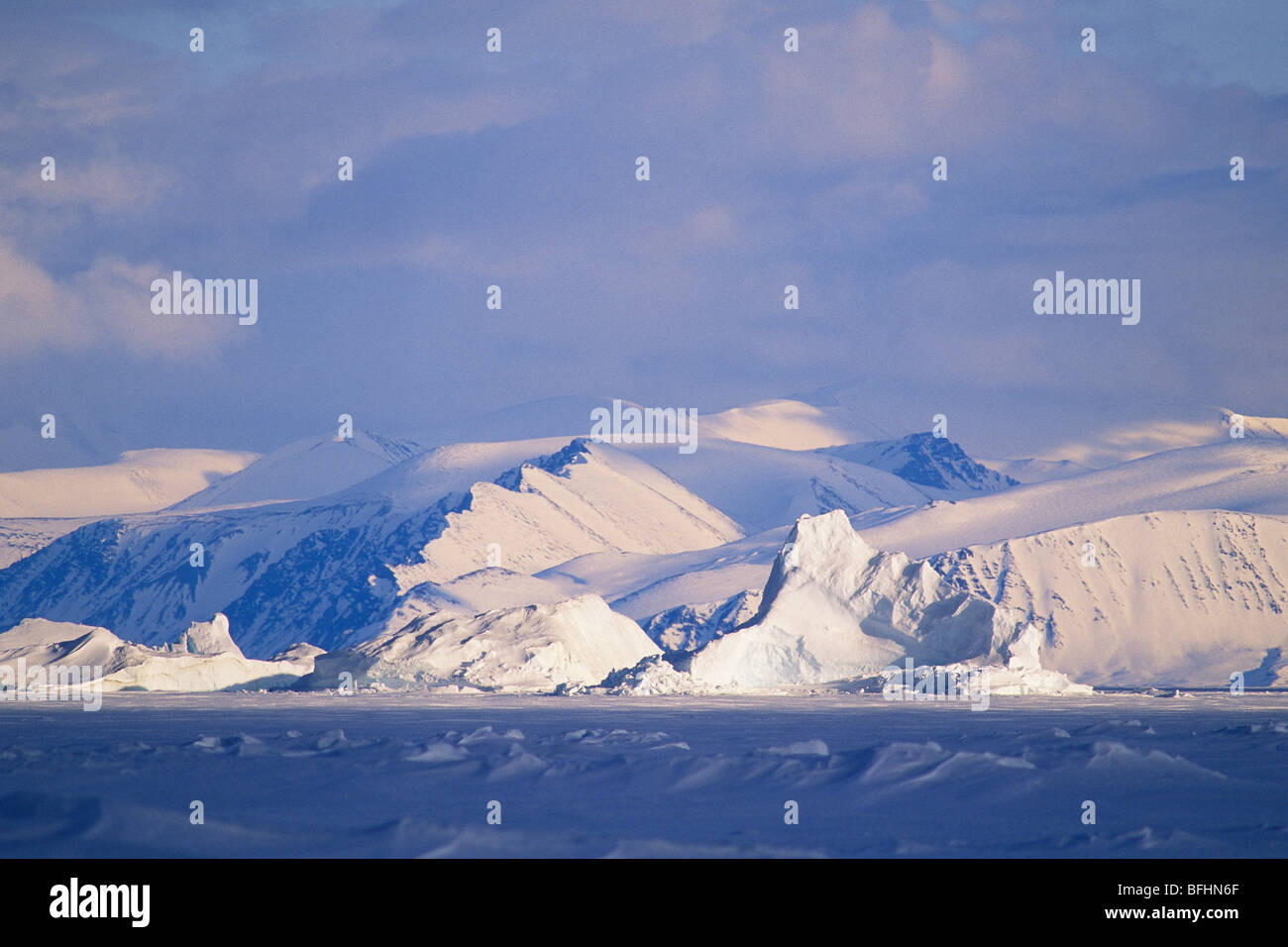 June Coastline of northeastern Baffin Island, Nunavut, Arctic Canada ...