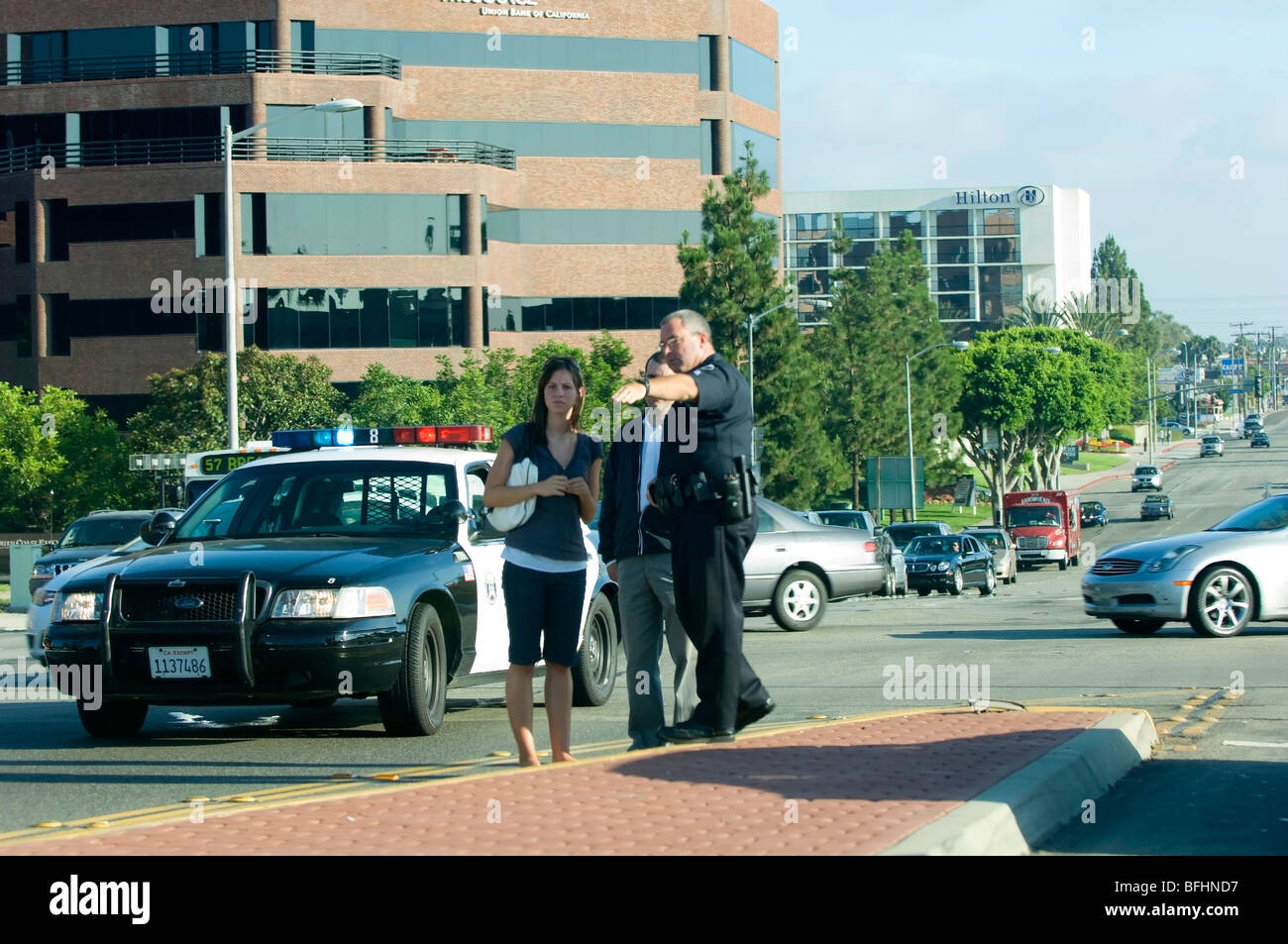 Accident crashed police officer hi-res stock photography and images - Alamy