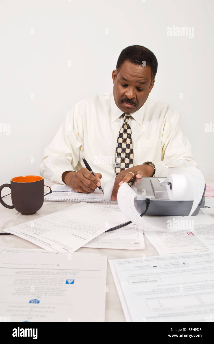Accountant at Work Stock Photo - Alamy