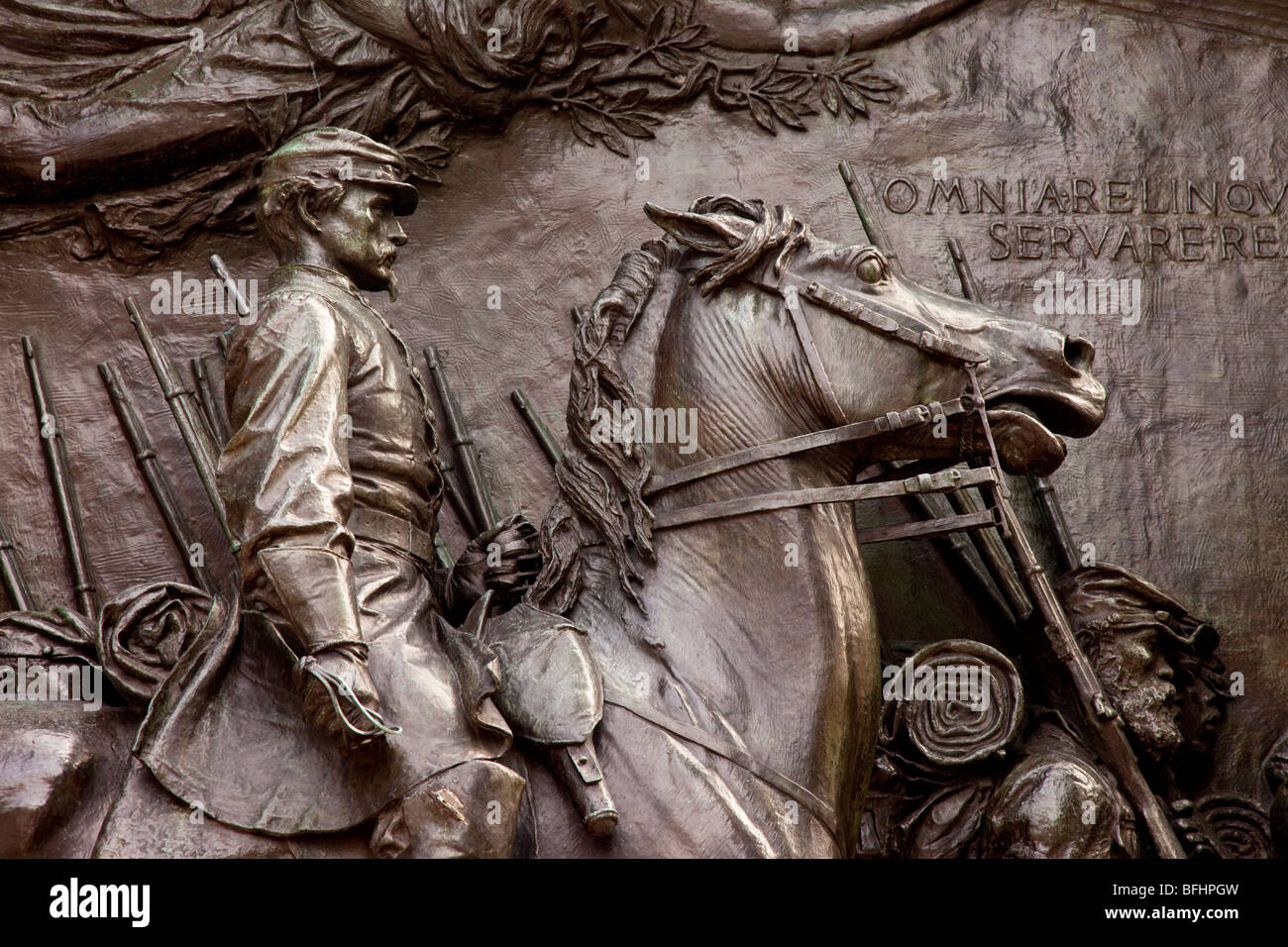 Memorial sculpture honoring the Black Soldiers of the 54th regiment ...
