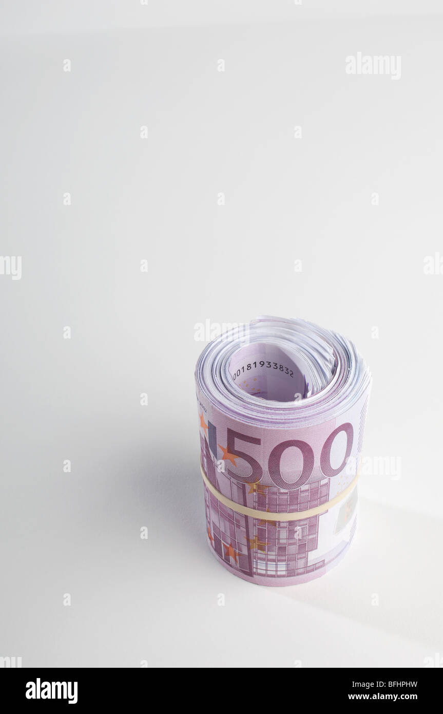 Rolled Up Money Stock Photo - Alamy