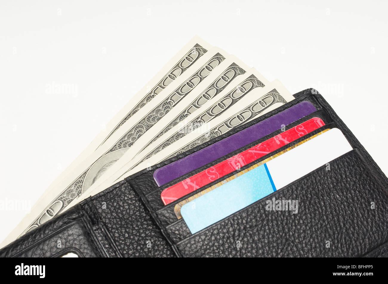 Wallet Full of Money Stock Photo - Alamy
