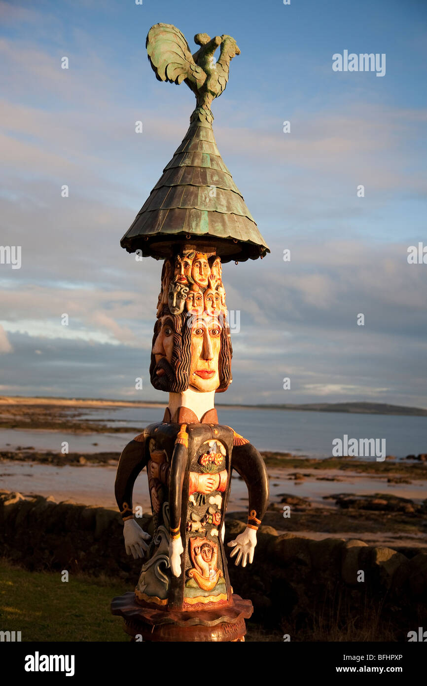 Totem Statue,Lower Largo,Fife,Scotland Stock Photo - Alamy