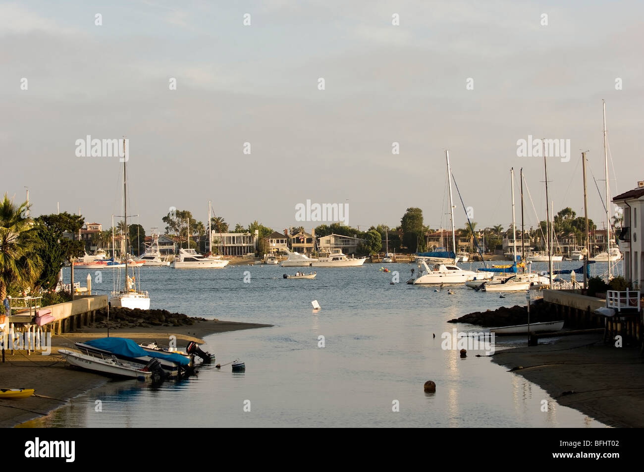 Balboa Peninsula Balboa Island Newport Beach High Resolution Stock ...