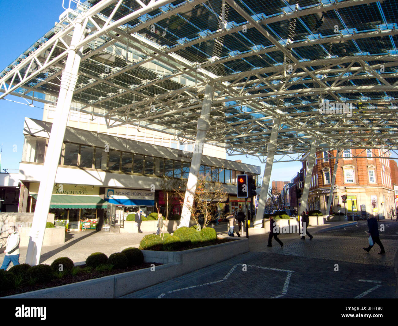 europe gb great britain surrey town uk united kingdom woking Stock ...