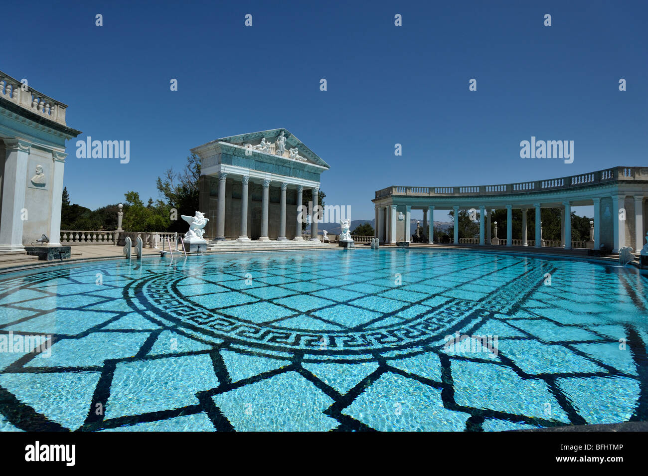 Outdoor pool in the Hearst castle in southern California, USA Stock ...
