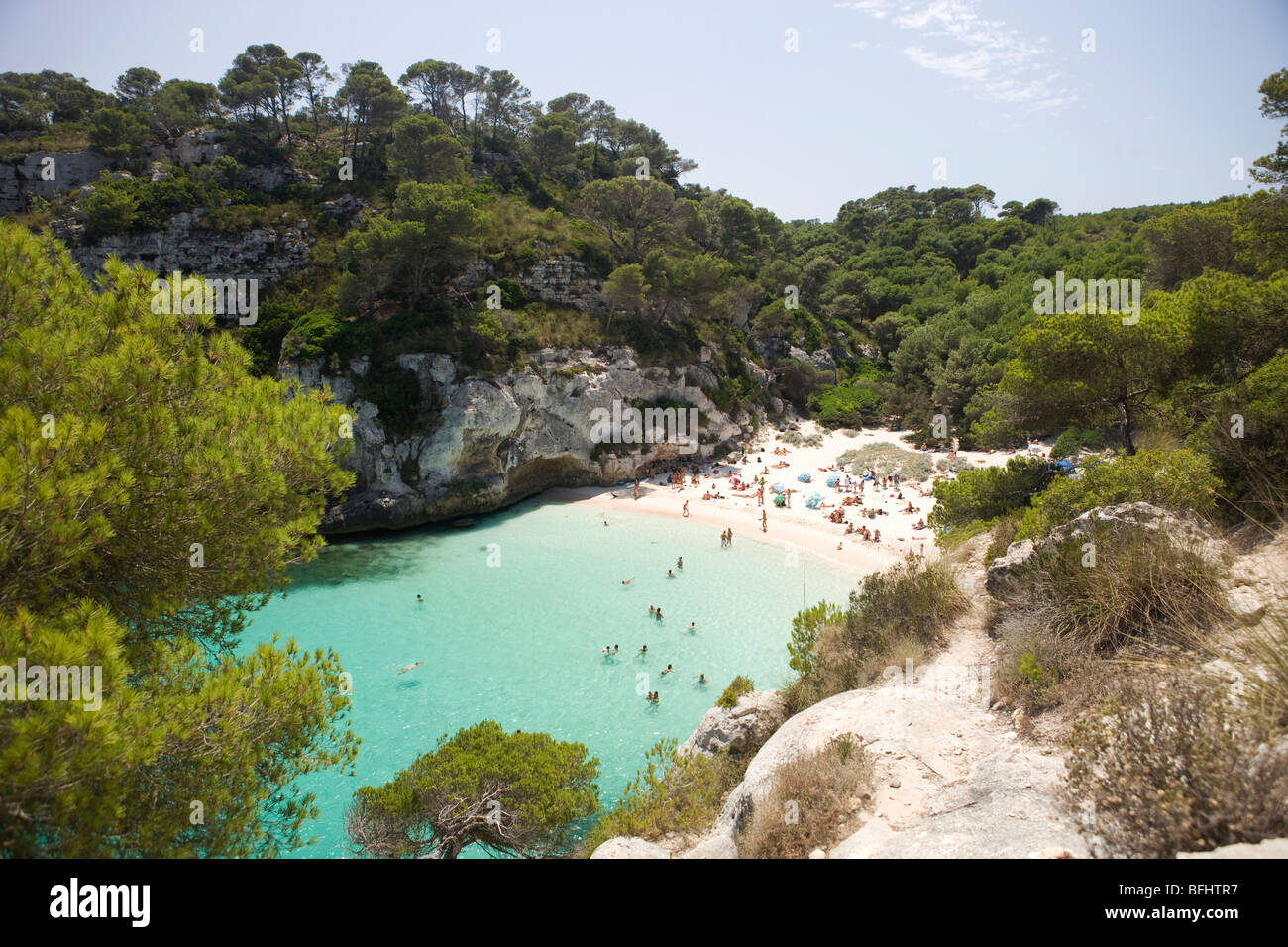 Cala Macarella, Menorca, Spain Stock Photo - Alamy