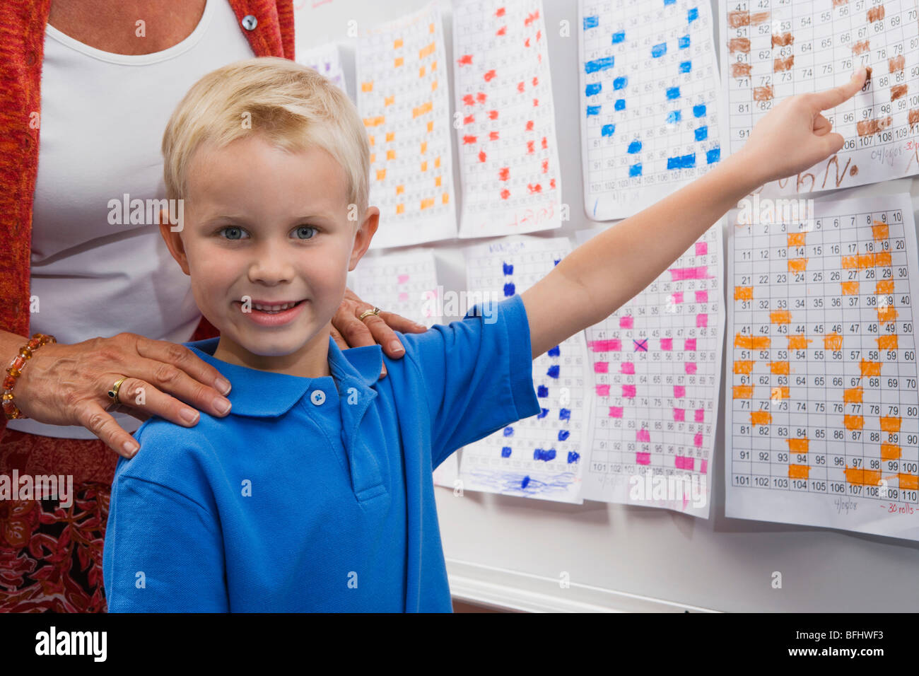 Two boys looking at calendar hi-res stock photography and images - Alamy