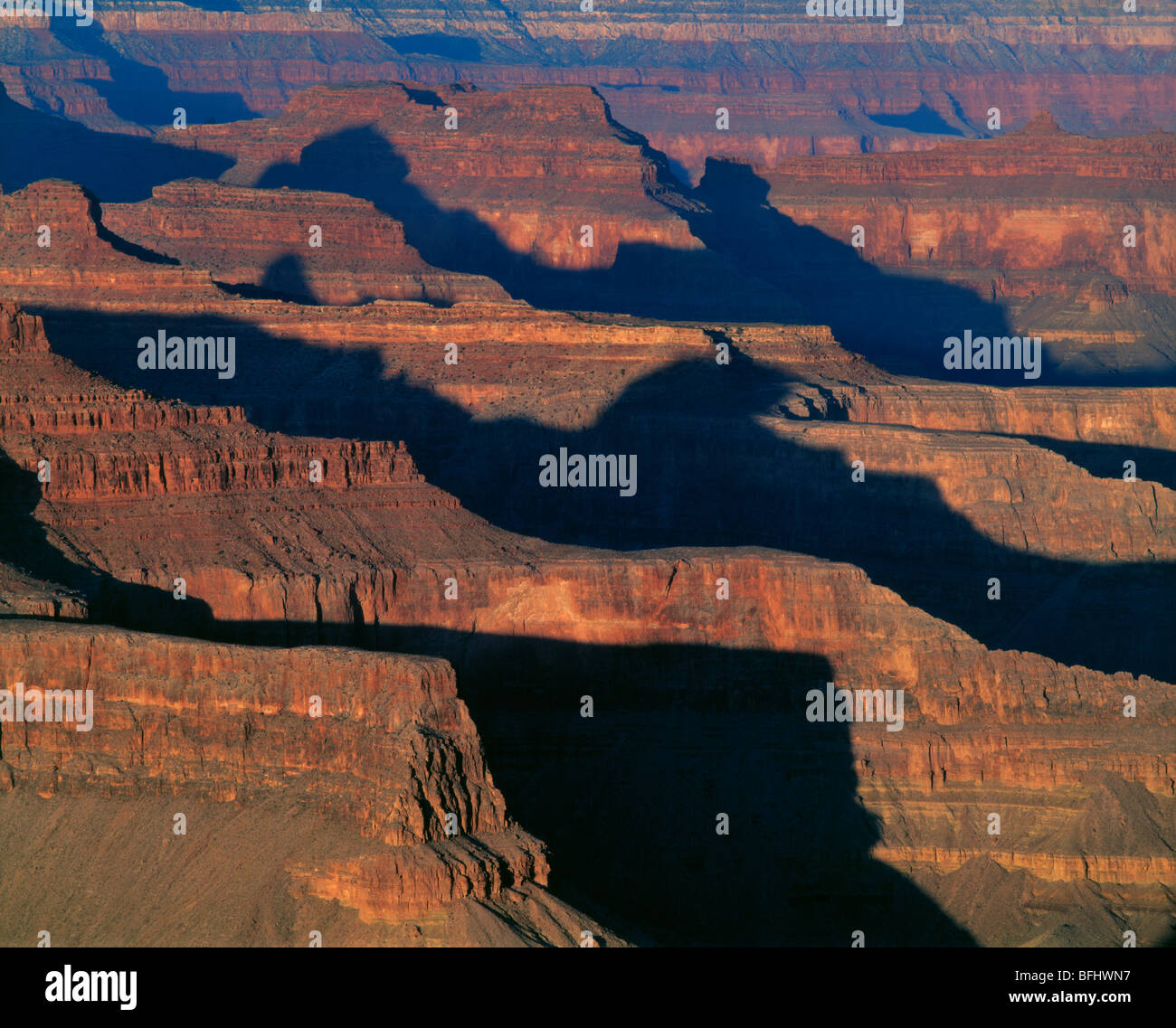 ridges and shadows, Grand Canyon National Park, Arizona Stock Photo - Alamy