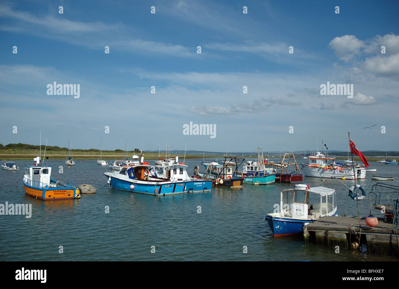 Keyhaven harbour, Hampshire, England, UK Stock Photo - Alamy