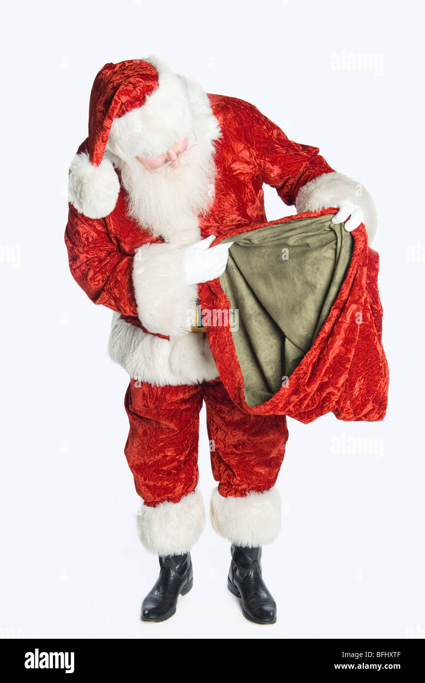 Father christmas empty sack hi-res stock photography and images - Alamy