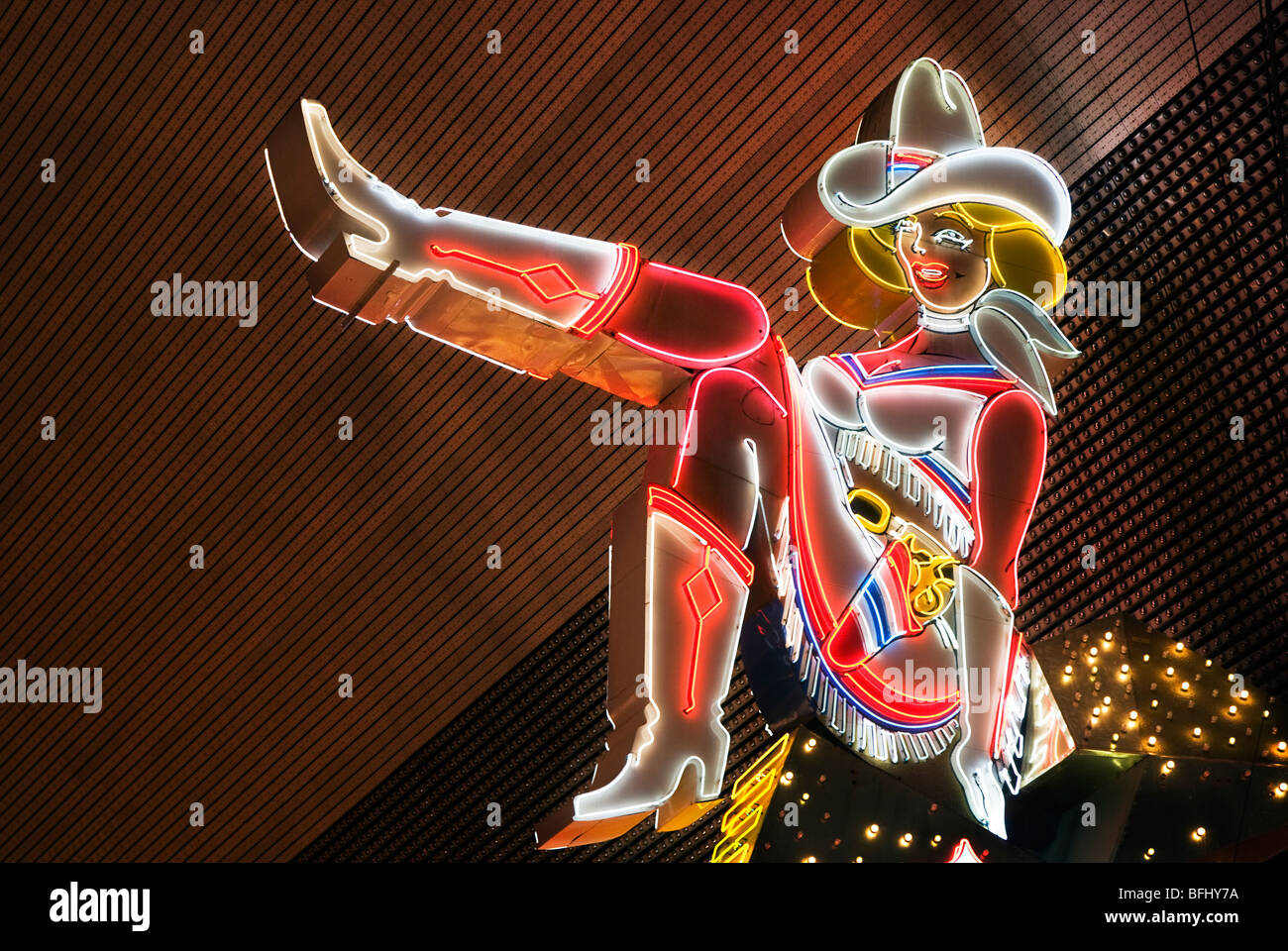 Vegas Vicki, also known as Sassy Sally, Glitter Gulch Sign, Las Vegas ...