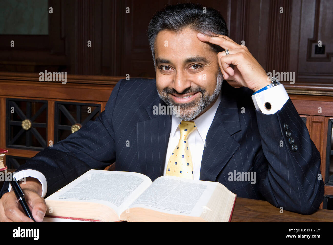 Man writing in court, portrait Stock Photo - Alamy